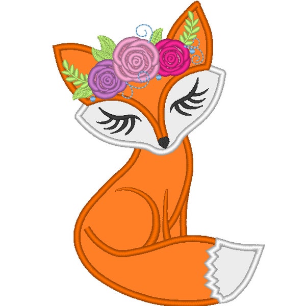 Fox Applique - Etsy