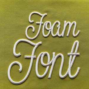 Puff Embroidery Font Machine Embroidery Designs 3D Raised Puffy Foam ...