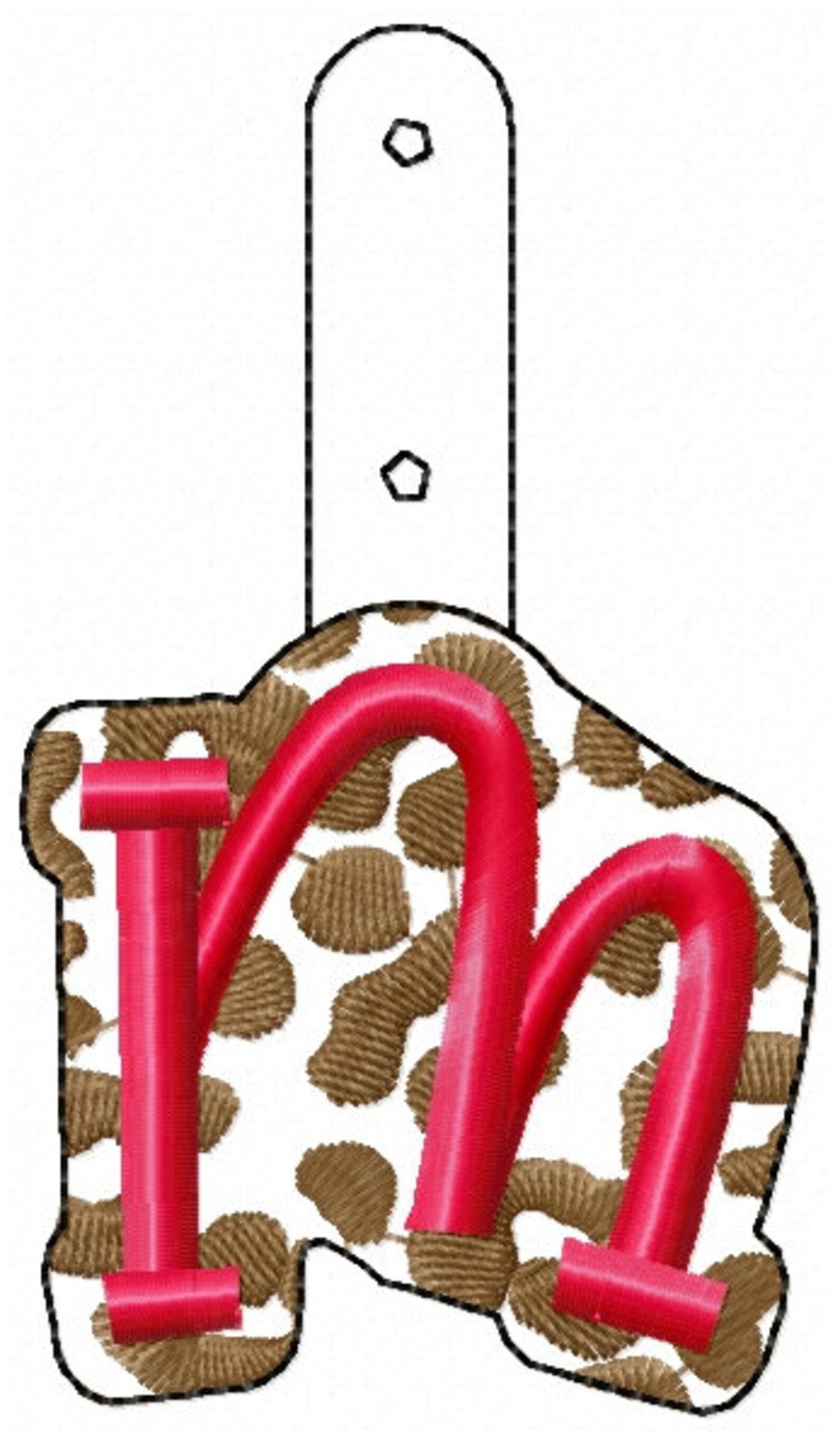 Key Fob Snap Tab Leopard Spot Monogram Alphabet Initial - Etsy