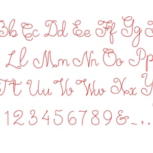 Quick Light Stitch Chain FONT Machine Embroidery Designs in Assorted ...