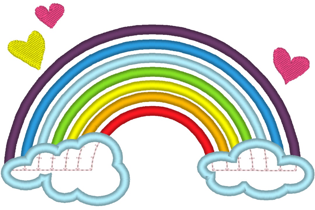 Rainbow Abslutely Awesome Machine Embroidery Applique Designs, Size 5 ...