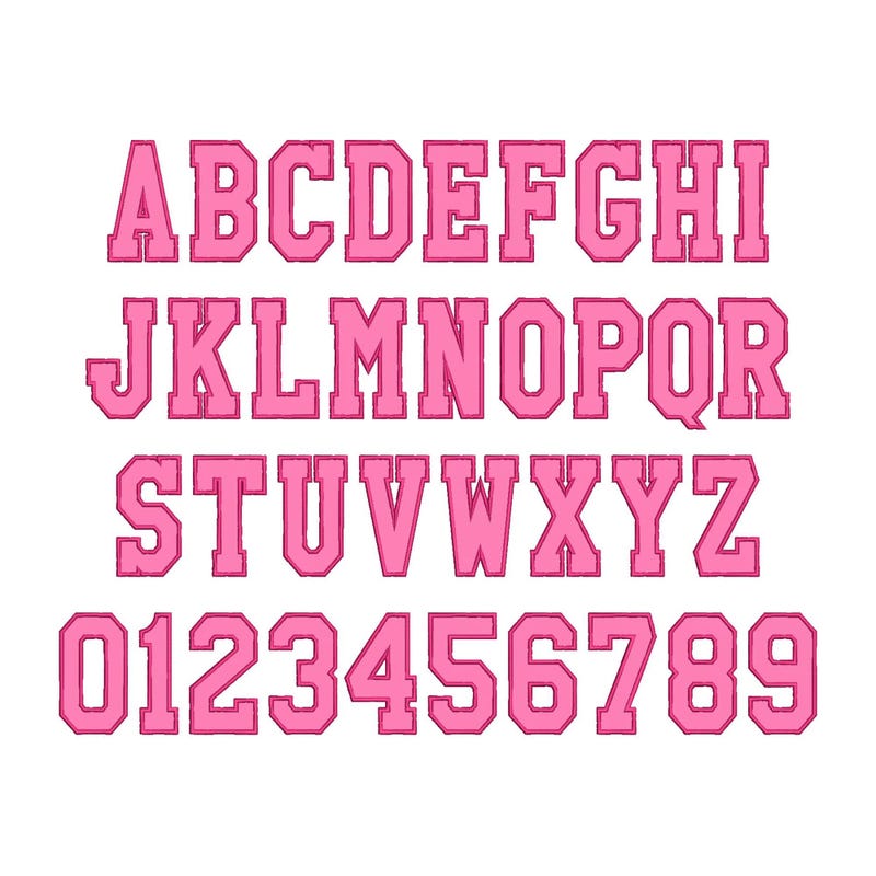 College Block Letters - Etsy
