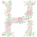 Delicate Roses Floral Letter H Garden Flag Monogram Flowers Flower ...