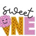 Sweet One Written Birthday Number Fringed Chenille Fur Fluffy Ice-cream ...