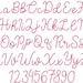 Dense Chain Bold Chain Stitch FONT Machine Embroidery Designs in ...