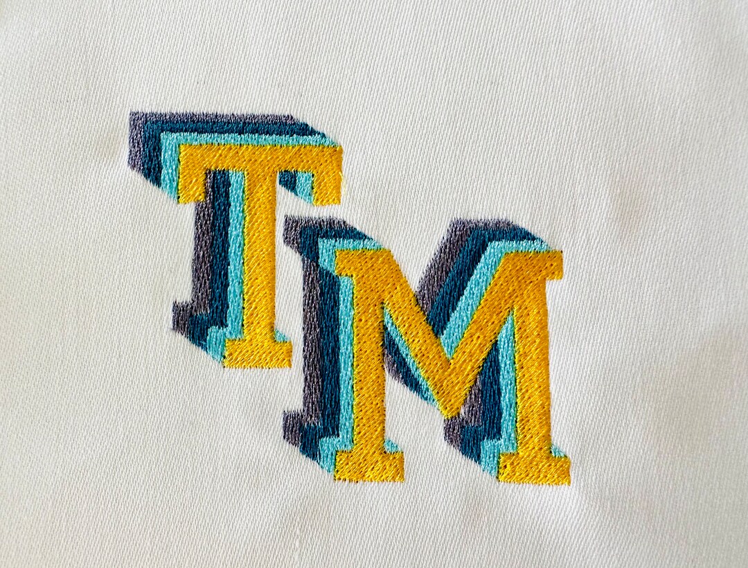 Shadow 4 Layers Pop Art Font Varsity Block Alphabet Fill Stitch ...