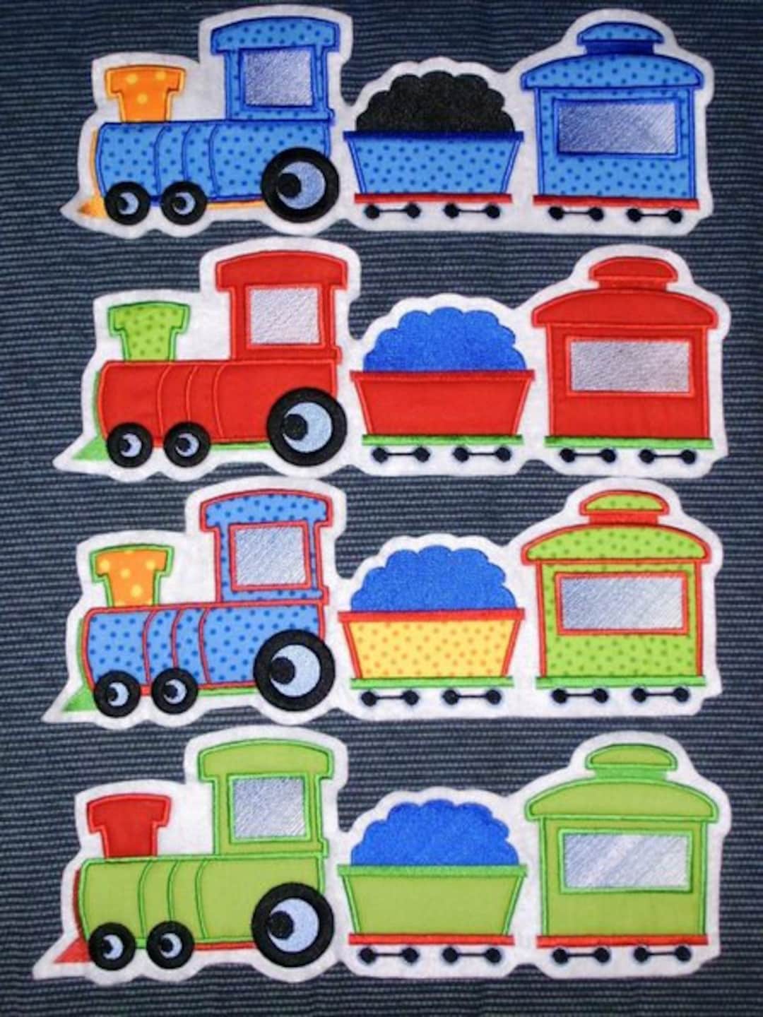 Train - Machine Embroidery Applique Designs, INSTANT DOWNLOAD ...