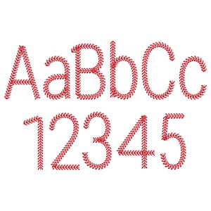 Baseball Stitch Block FONT College Collegiate Varsity Type Block Sport ...