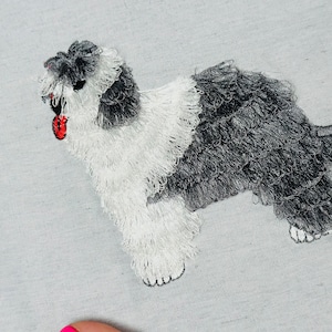 Sheepdog Fringe Dog Fluffy Chenille Puppy Machine Embroidery Designs ...