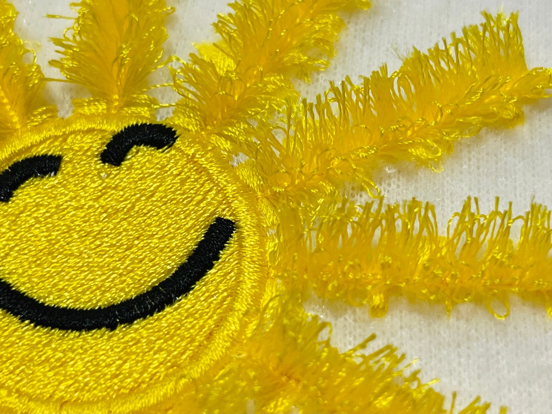 Sun, Fluffy Fringed Happy Sun Chenille Awesome Fringed Fluffy Sun ...