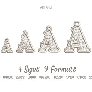 Lace Font FSL Free Standing Lace Hanging Monogram Initial Letters ...