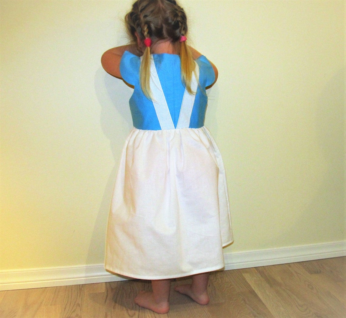 Alice in Wonderland Apron Dress ITH in-the-hoop embroidery | Etsy