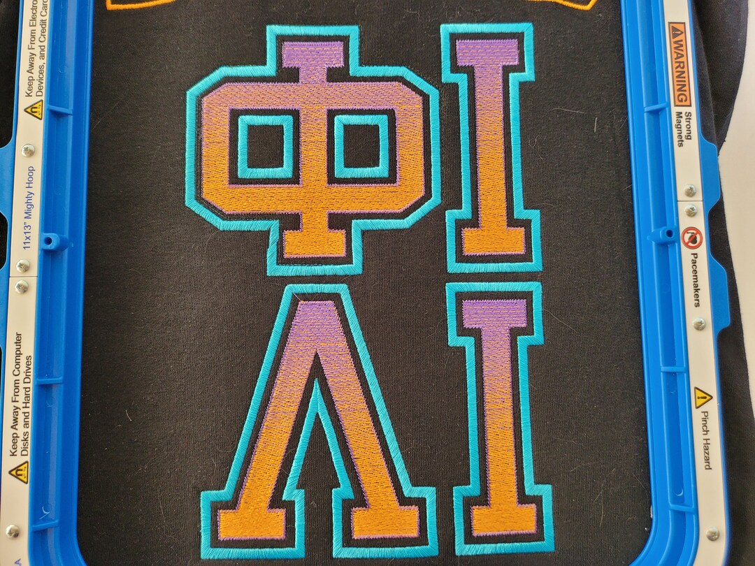 Rainbow Iridescent 2 Color Monogram Varsity Sport Block Fraternities ...