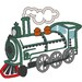 Real Steam Train Locomotive Applique Machine Embroidery Designs for ...