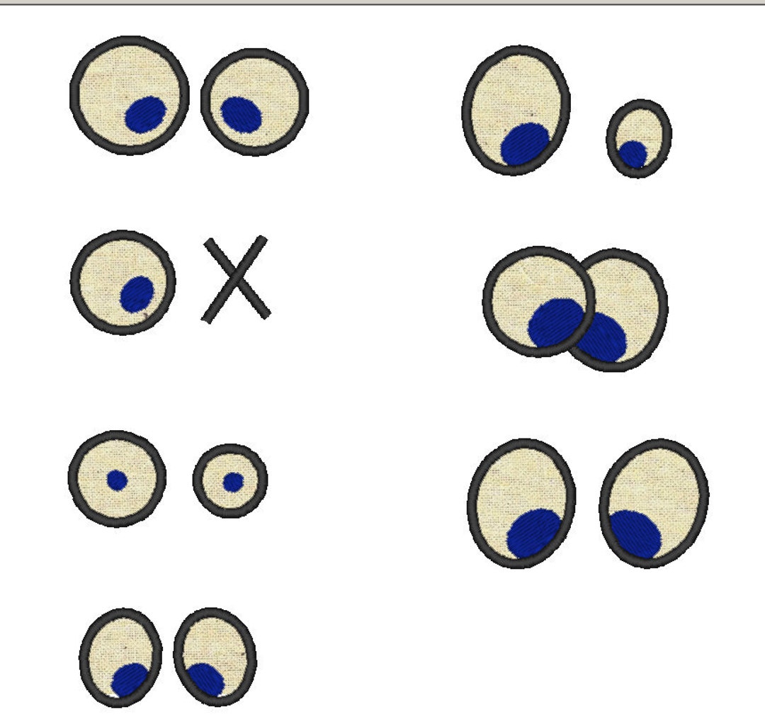 Your Toy Eyes - Machine Embroidery Designs, Fill Stitch and Applique 7 ...