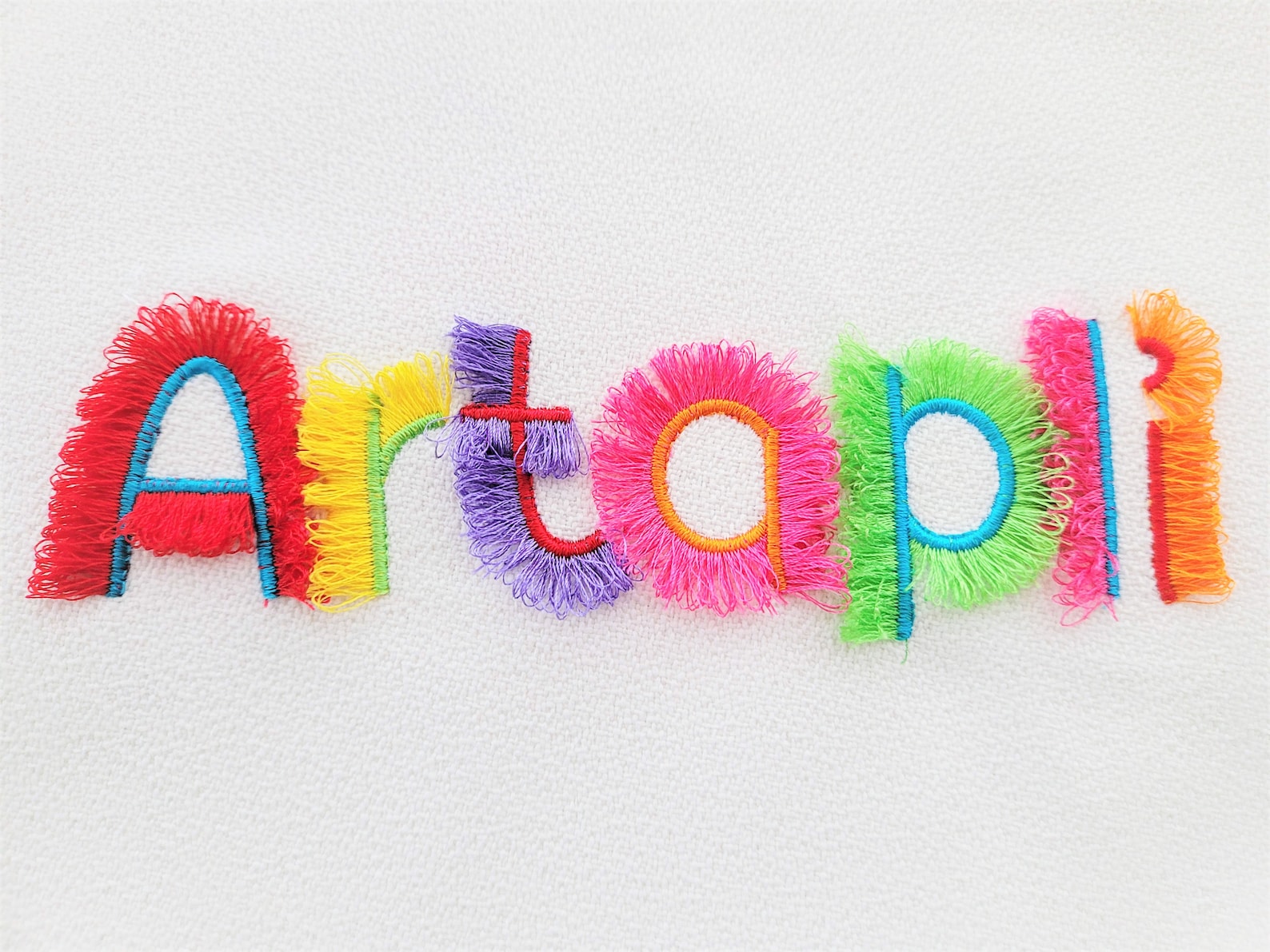 Cute Fluffy Fringed Side Font Alphabet Machine Embroidery Designs ...