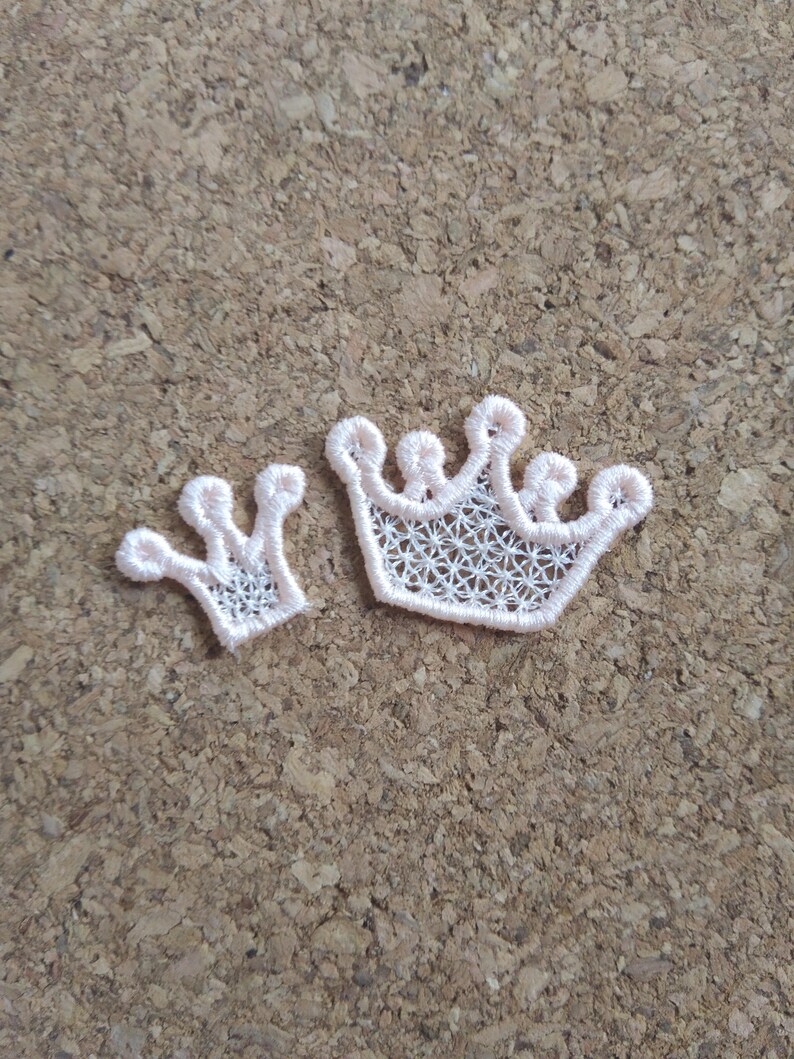 Little Princess MINI Crown 2 Types Set of 2 Lace Crowns FSL - Etsy
