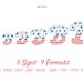 Patriotic Cursive Font Stars and Stripes Alphabet Letters Light Stitch ...