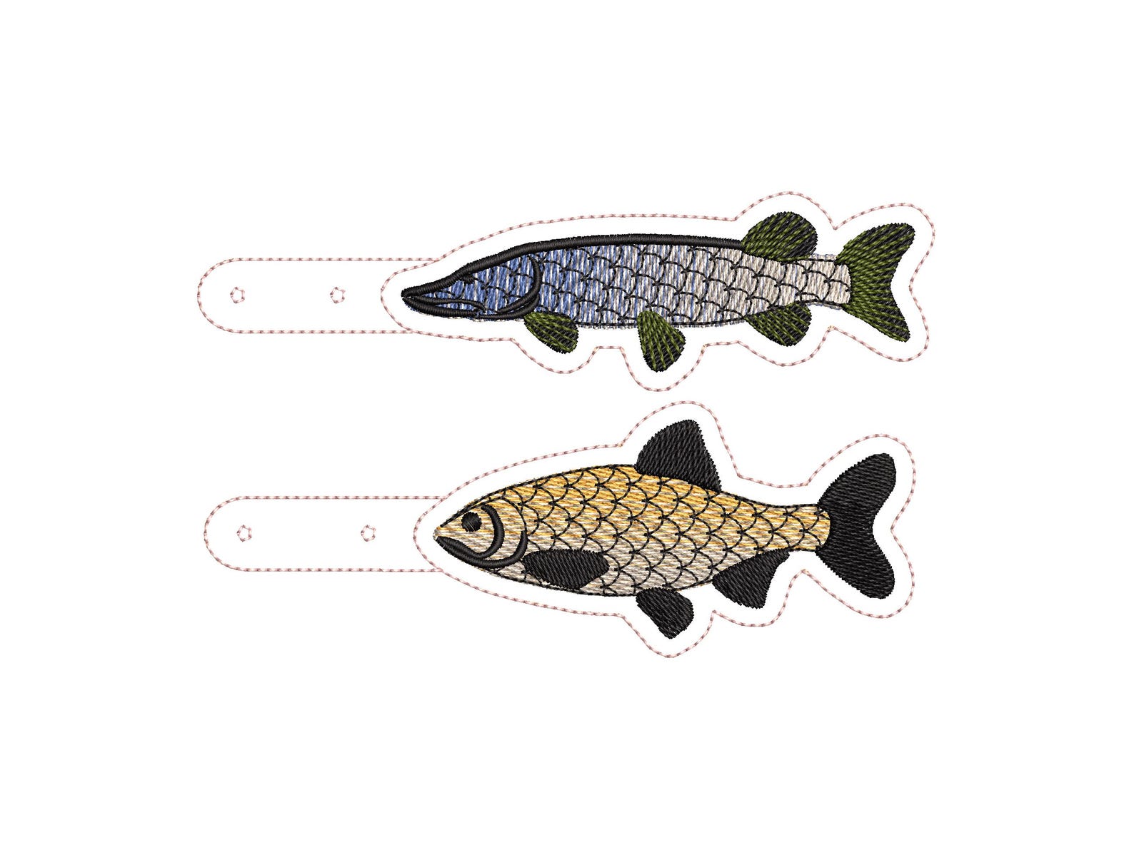Iridescent Rainbow Fish Key Fob Snap Tab Fisherman Gift Idea in the ...
