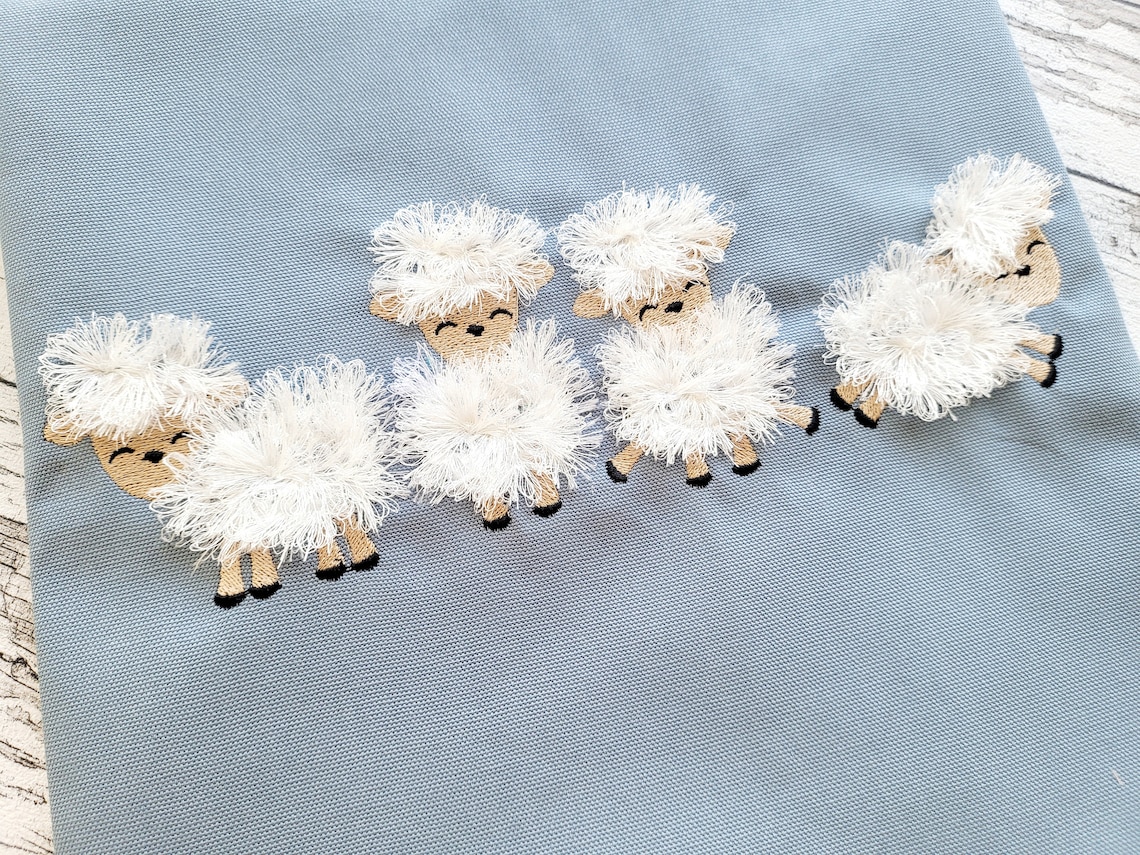 Cute Little Fluffy Sheep Fringed Chenille Sheep Small Machine - Etsy