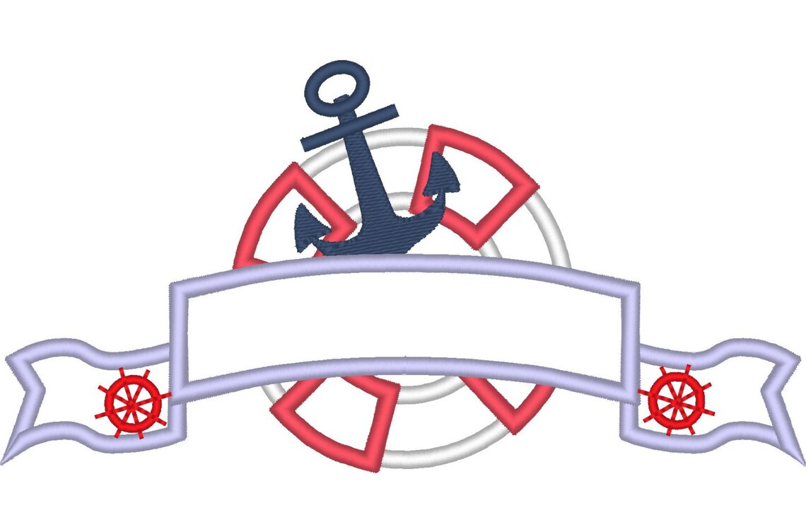 Nautical Theme Machine Embroidery Designs SET of 8 Applique - Etsy
