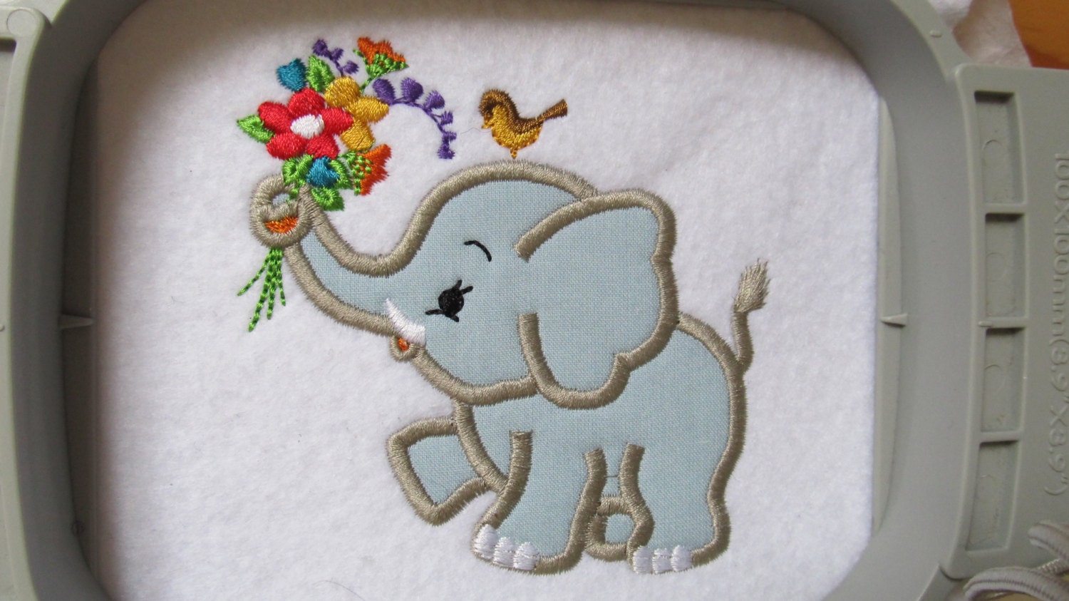 Little Elephants 3 types INSTANT DOWNLOAD applique machine embroidery ...