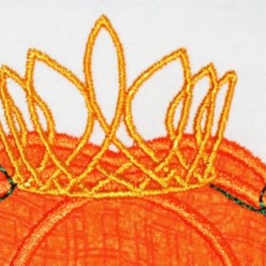Split Pumpkin 2 Types Boish and Girly Machine Embroidery Applique ...
