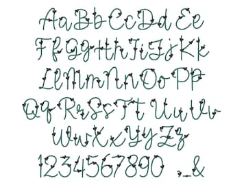 Thin Line Embroidery Bx Font - Etsy