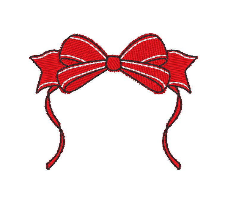 Bow Monogram Frame Bow - Machine Embroidery Old Fashioned Vintage ...