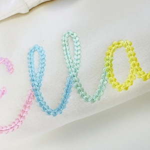 Extra Bold Chain Stitch Handwritten Script FONT Berry Machine ...