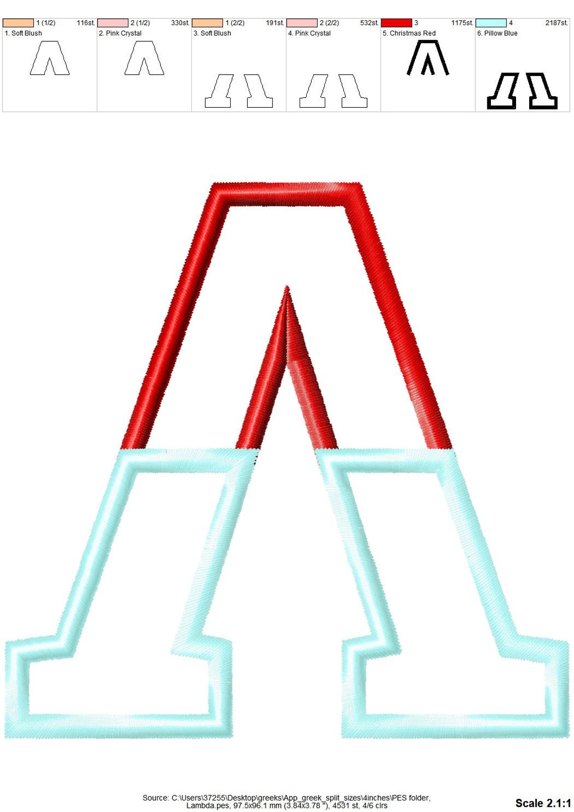 2 Colors GREEK Block Split Divided Collegiate Alphabet - Etsy