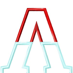 2 Colors GREEK Block Split Divided Collegiate Alphabet Sororities Greek ...