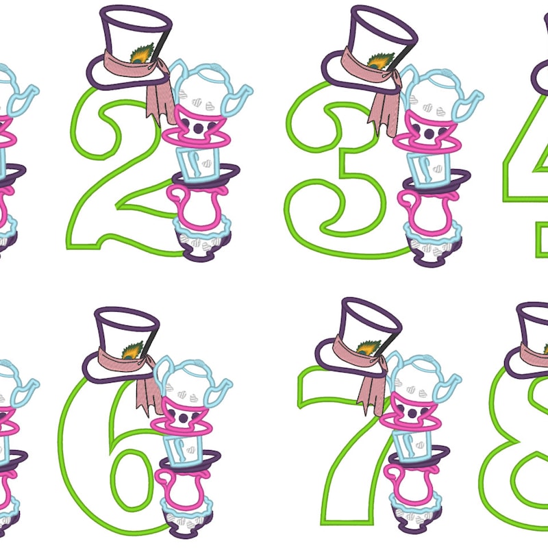 Wonderland Numbers - Etsy