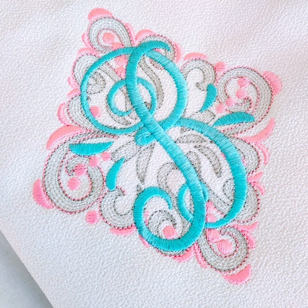 Swirl Monogram - Etsy