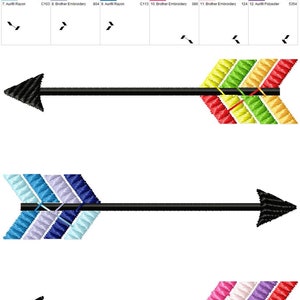 Arrows and Single Arrow Machine Embroidery Designs in Multiple Sizes ...