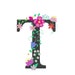Floral Whole Alphabet Garden Flag Monogram Lace Swirl Flowers Block ...