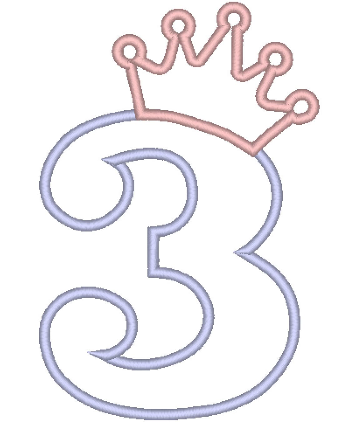 Cute Little Princess Birthday Crown Numbers Machine - Etsy