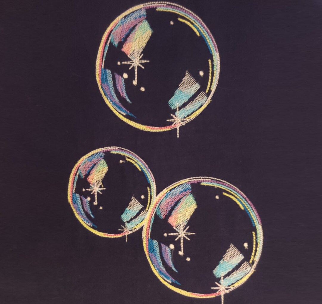 Single Rainbow Bubble Light Design and Design of 3 Water Bubbles ...