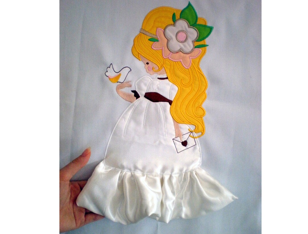 Lovely Doll 2 - Machine Embroidery Designs Fill Stitch and Applique ...
