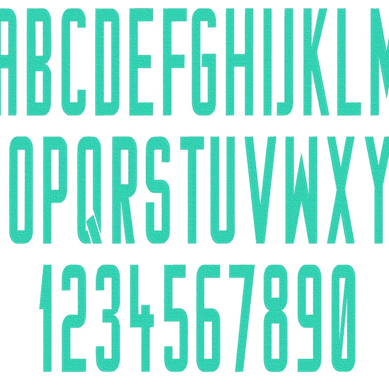 Block Embroidery Font - Etsy