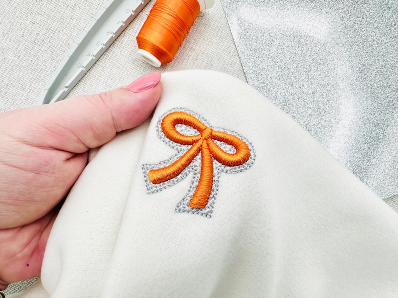 HTV Glitter Vinyl and Puffy Foam Bow Machine Embroidery Designs 3d ...
