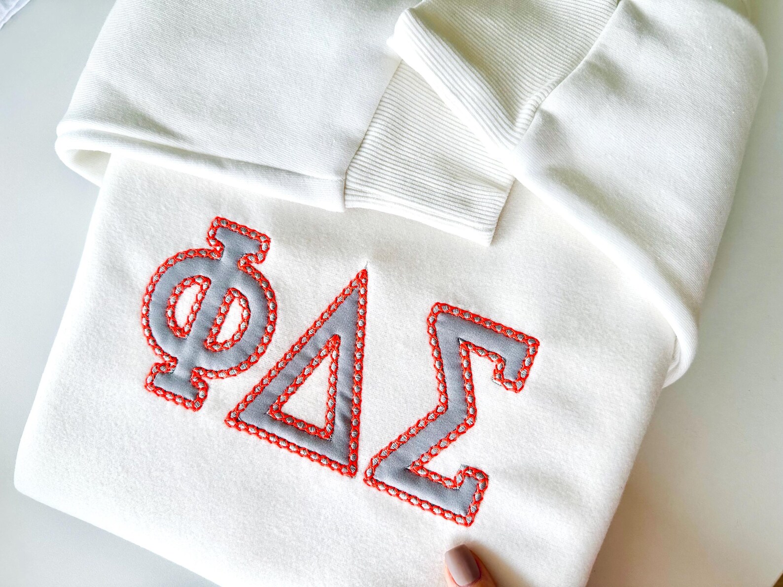 Entire Alphabet Big Greek FONT Applique Satin Stitch and Top Stitch ...