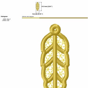 FSL Lace Feathers 5 Types Feather Embroidery Design Assorted Sizes Lace ...