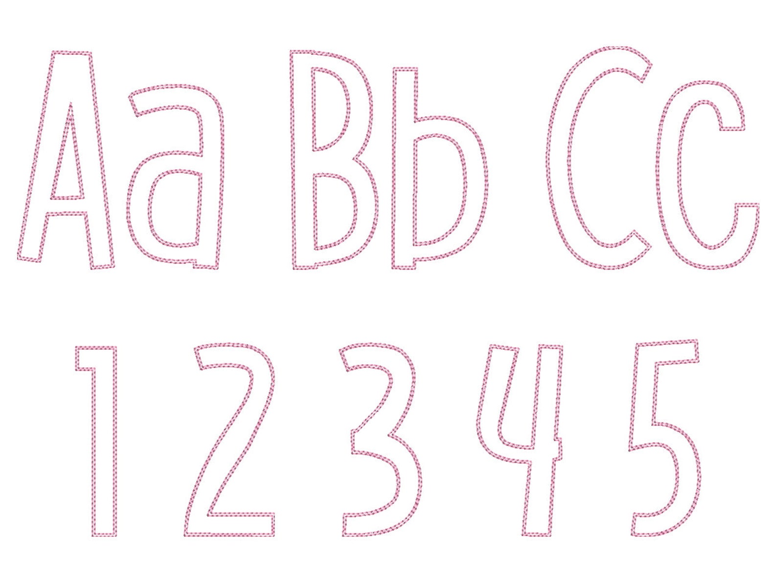 Funny Kids Font Alphabet Name Monogram Letters and Numbers - Etsy