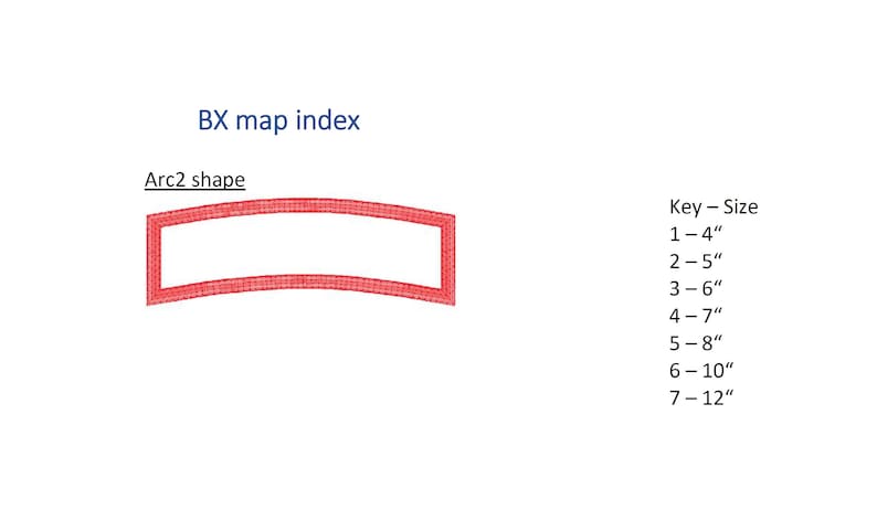 Arc Shape for Rocker One Shape Machine Embroidery Applique - Etsy