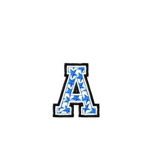 Patriotic Stars and Stripes and Outline Block Font Set of 2 Alphabet ...