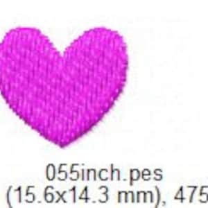 Mini Hearts Add on Mini Size Micro Wee Machine Embroidery Designs Less ...
