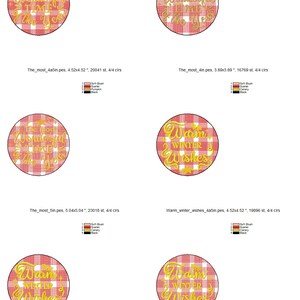 Tartan Plaid Gingham Christmas Tree Ornaments Decoration SET of 6 ...