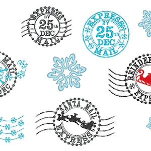 BIG Set of Reindeer Mail Express, Santa Claus Mail by 25th December ...