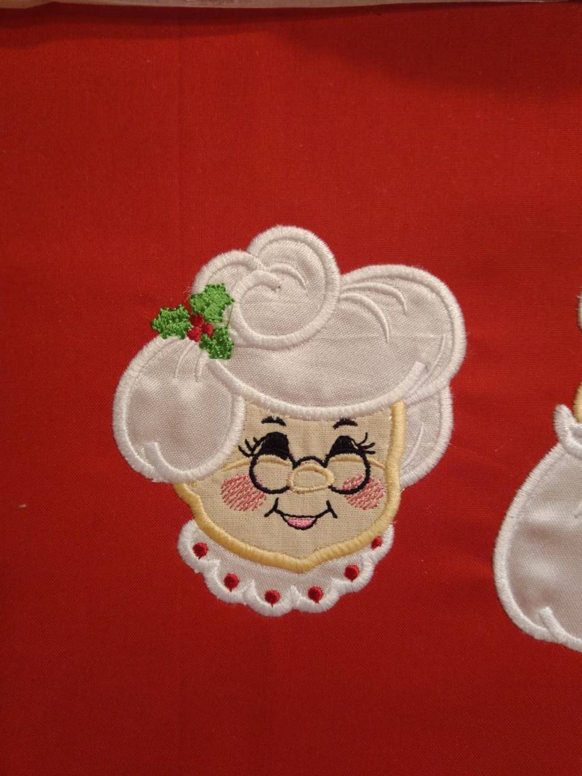 Mr. and Mrs. Claus Appliques Set: Home & Kitchen. Clause Circle Designs ...